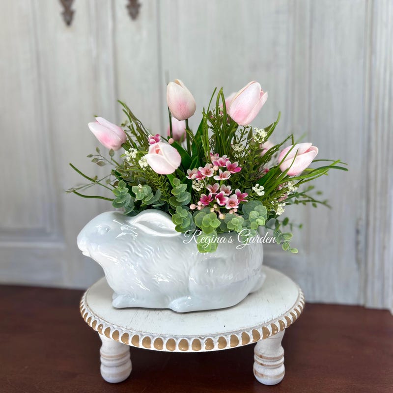 Rabbit Planter - Etsy