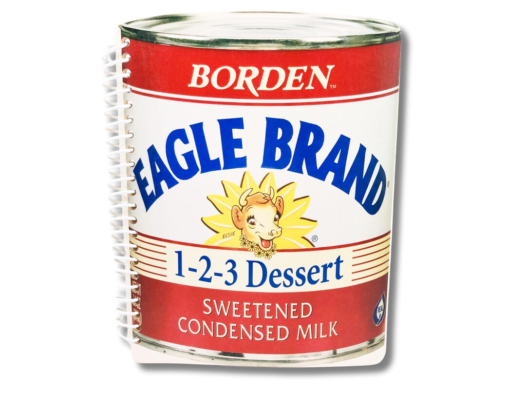 Borden Eagle Brand Sweetened Condensed Milk Cookbook ~ 2000s Y2K Metal ...