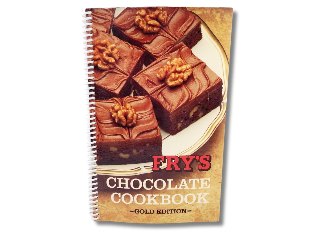 Vintage Fry's Chocolate Cookbook Gold Edition 1990s Y2K Spiral Bound ...