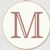 Cross Stitch Letter M Pattern, Castellar Font, Instant Digital Download ...