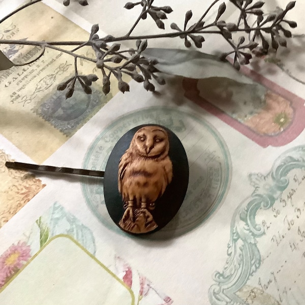 Owl Hair Clip - Etsy
