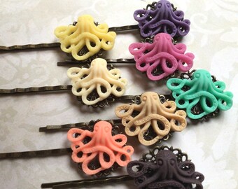 Octopus Hair Clip - Etsy
