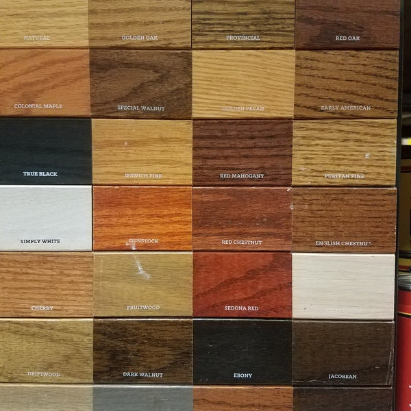 Wood Stain Samples - Etsy