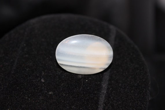 Really cool white translucent natural stone clip earr… - Gem