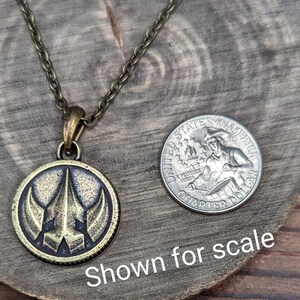 Lord Drakkon Power Rangers Power Coin Necklace Hand Cast Metal Bronze ...