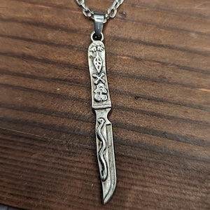 Child's Play 2 Chuck Voodoo Ritual Knife Silver Necklace - Etsy