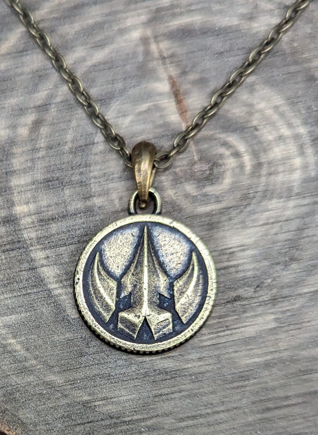 Lord Drakkon Power Rangers Power Coin Necklace Hand Cast Metal Bronze ...