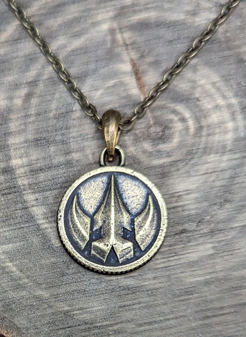 Lord Drakkon Power Rangers Power Coin Necklace Hand Cast Metal Bronze ...