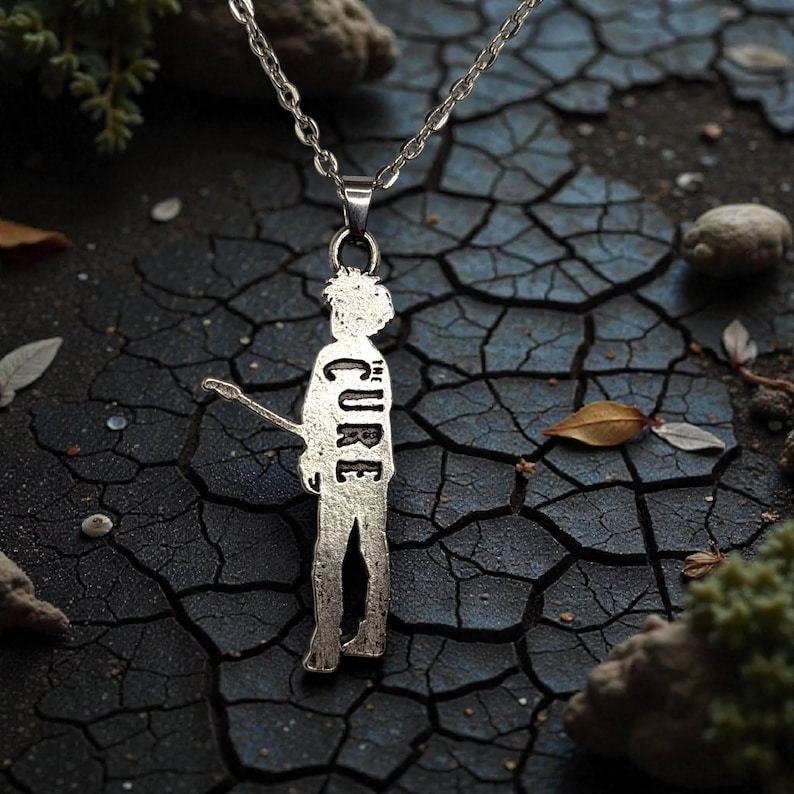 The Cure Robert Smith Silhouette Necklace - Etsy