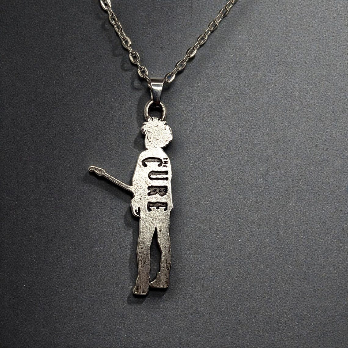 The Cure Robert Smith Silhouette Necklace - Etsy