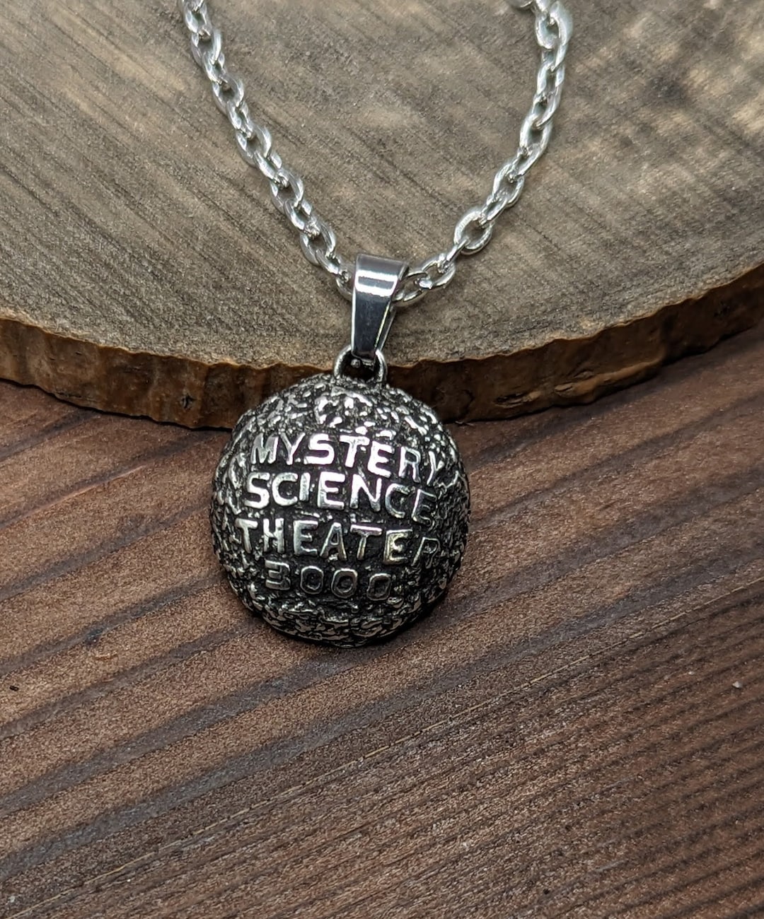 Mystery Science Theater 3000 Necklace Silver Plated Fine Grade Pewter MST3K - Etsy