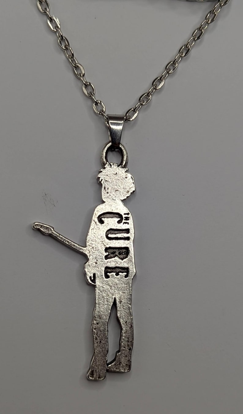 The Cure Robert Smith Silhouette Necklace - Etsy