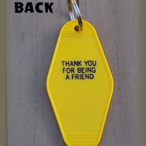 Golden Girls Shady Pines Retro Hotel Keychain Vintage Style - Etsy