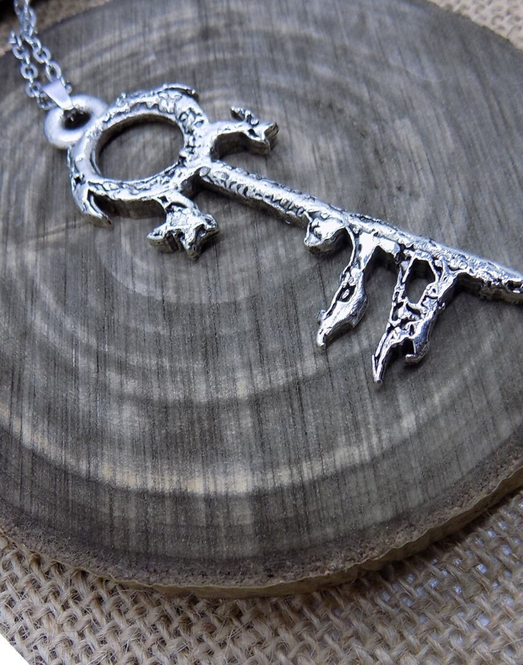 Neil Gaiman Sandman KEY TO HELL Silver Plated Necklace - Etsy