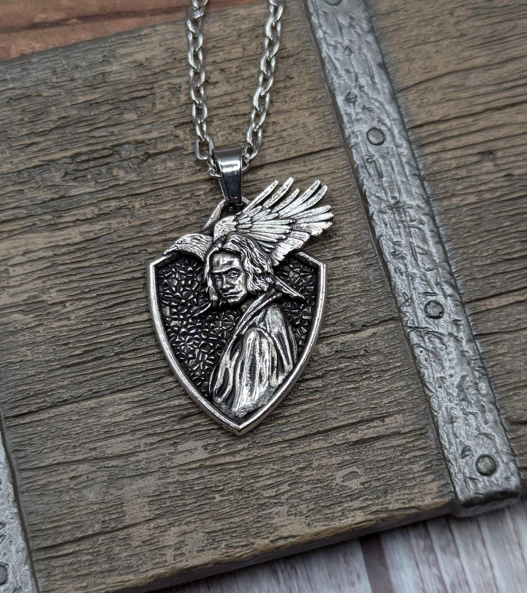 The Crow Silver Plated Necklace - Etsy