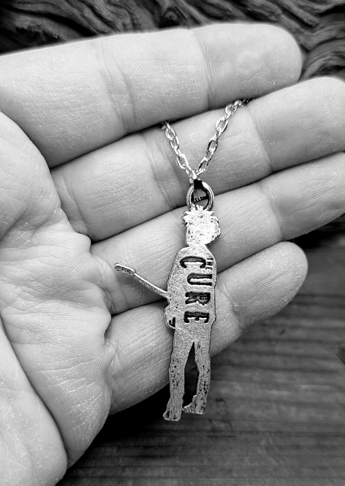 The Cure Robert Smith Silhouette Necklace - Etsy