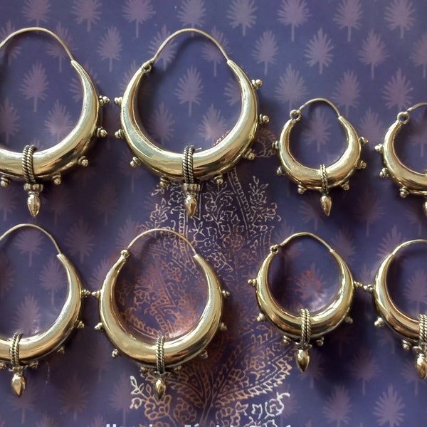 Brass Earrings - Etsy
