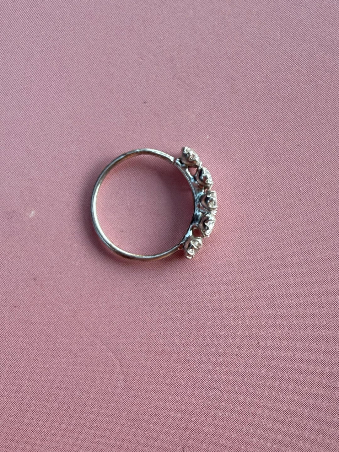 Silver and Zircon Nose Ring , Nose Piercing Made by Silver - Etsy