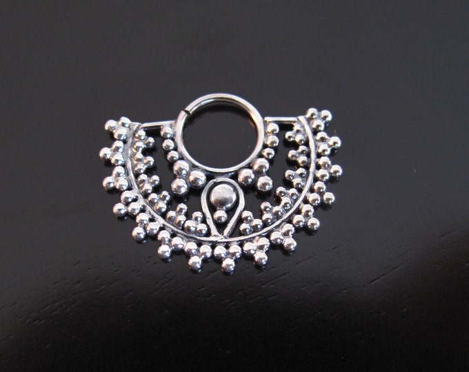 Silver Septum Indian Nose Ring Septum Ring Nose Ring Bollywood Nose