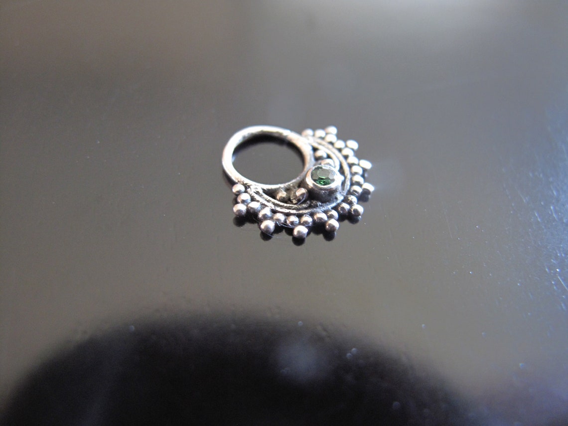 Helix Piercing Silver Helix Tragus ring Tiny ring Tiny | Etsy