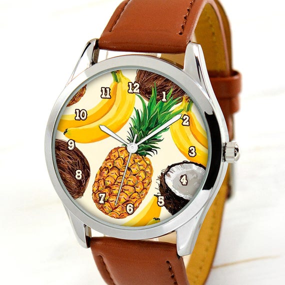 Tropical Fruits Watch Watches for Women Unique Gifts for | Etsy
