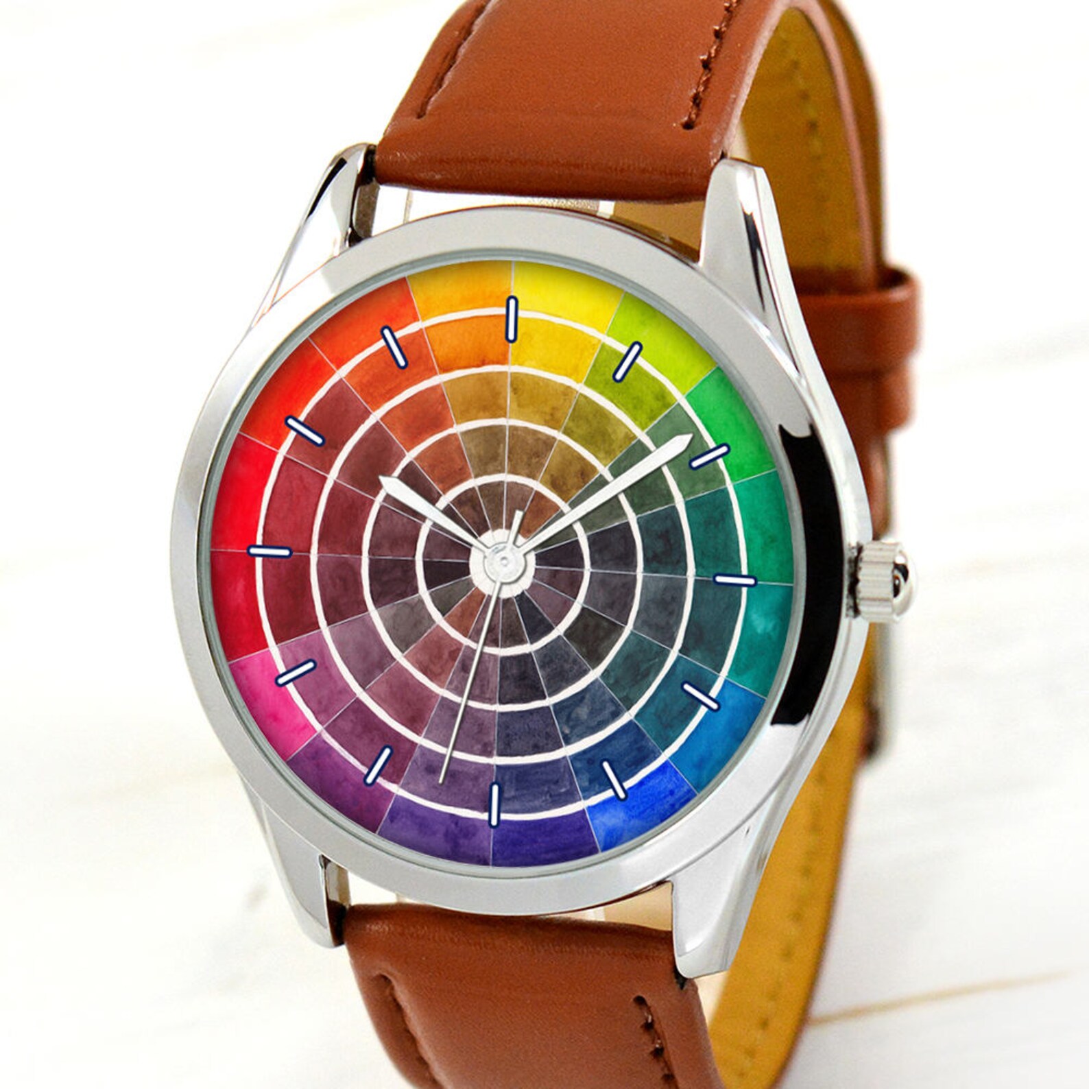 Color Wheel Watch Gift for Artist Watches for Men Womens - Etsy