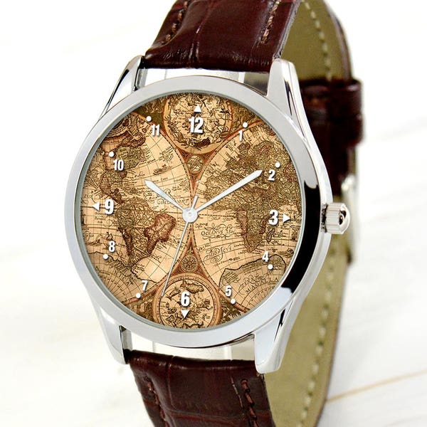 World Map Watch - Etsy