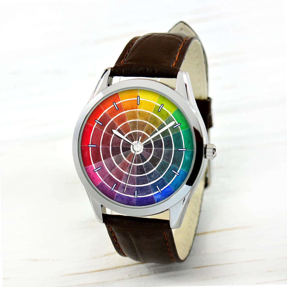 Color Wheel Watch Gift for Artist Watches for Men Womens Watch Art ...