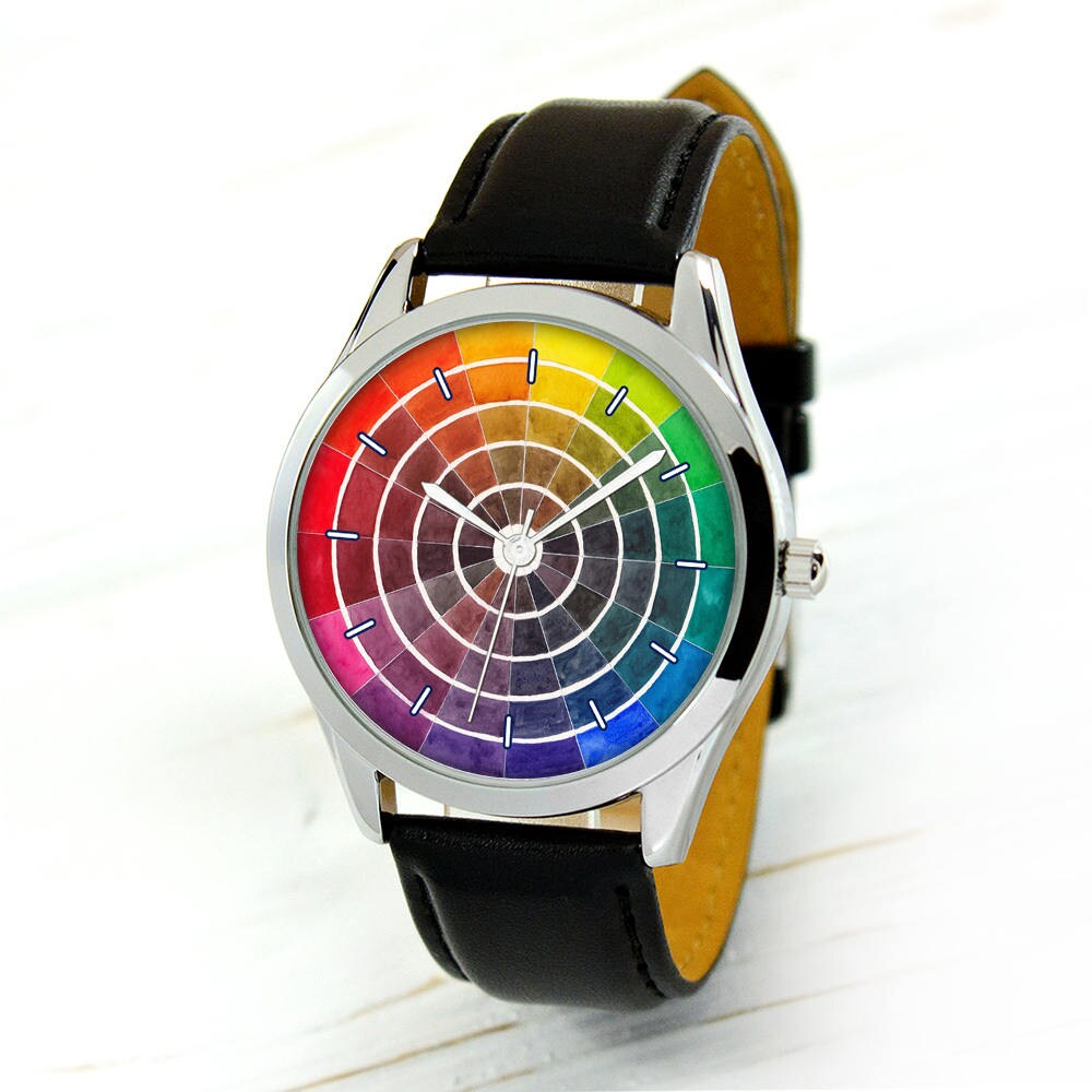 Color Wheel Watch Gift for Artist Watches for Men Womens Watch Art ...