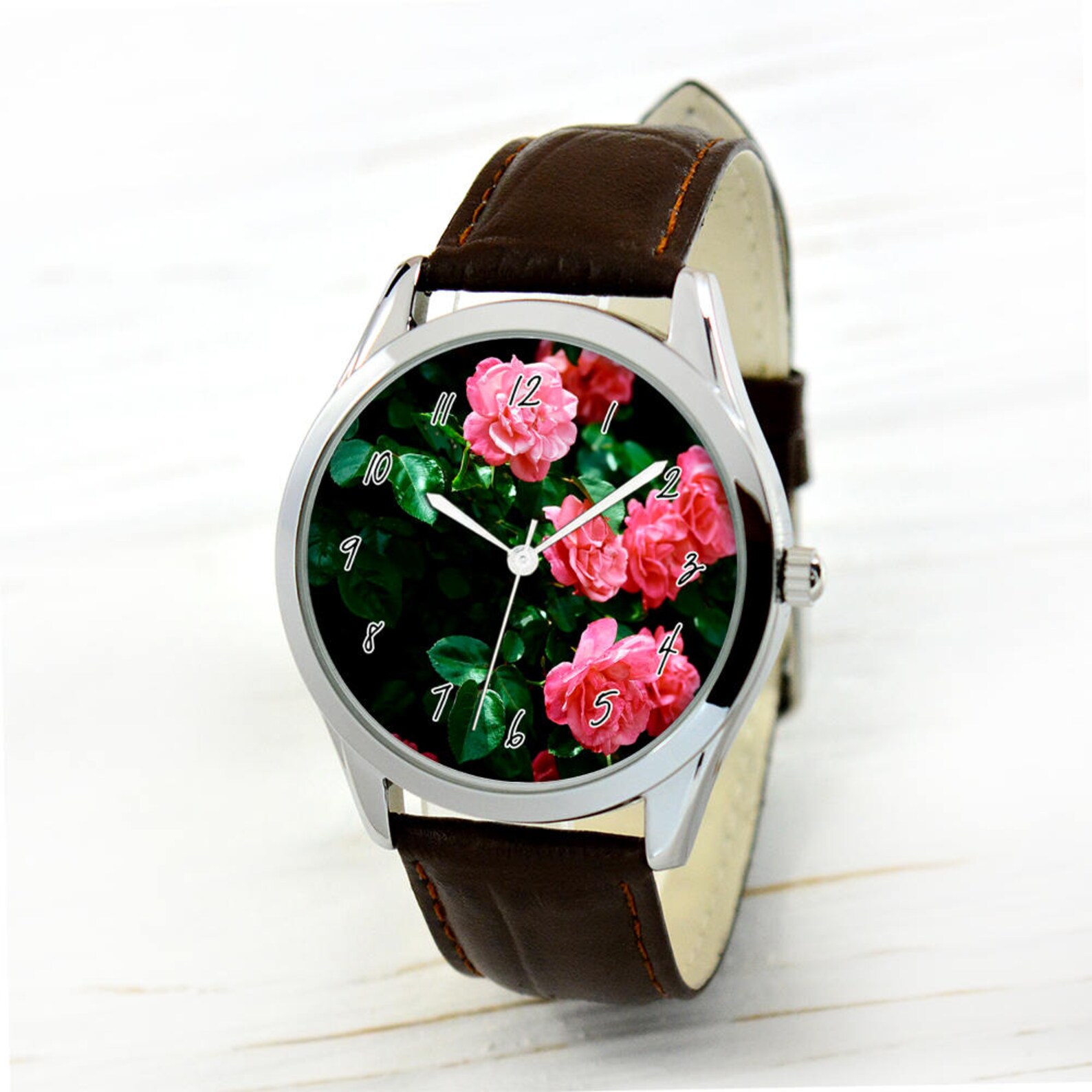 Pink Roses Watch for Women Unique Gifts Womens Watch - Etsy