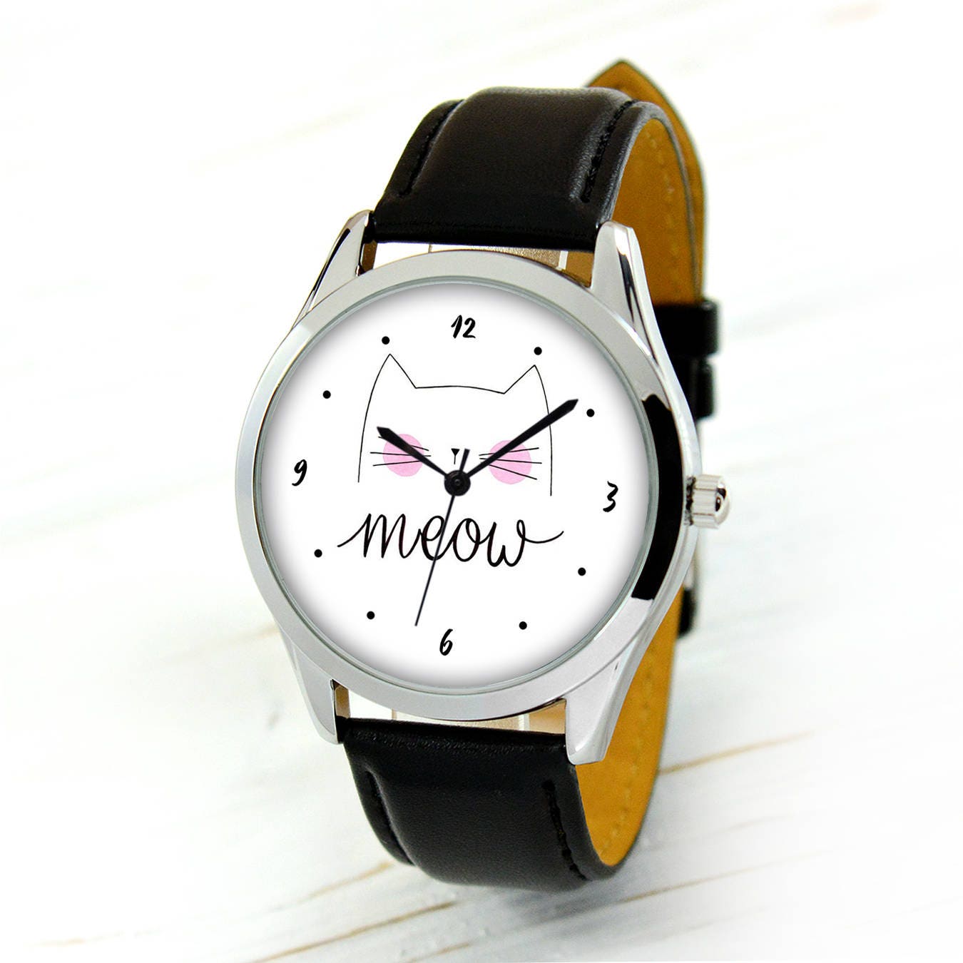 Meow Watch Cat Watch Cat Lover Gift Funny Gifts Cat - Etsy UK