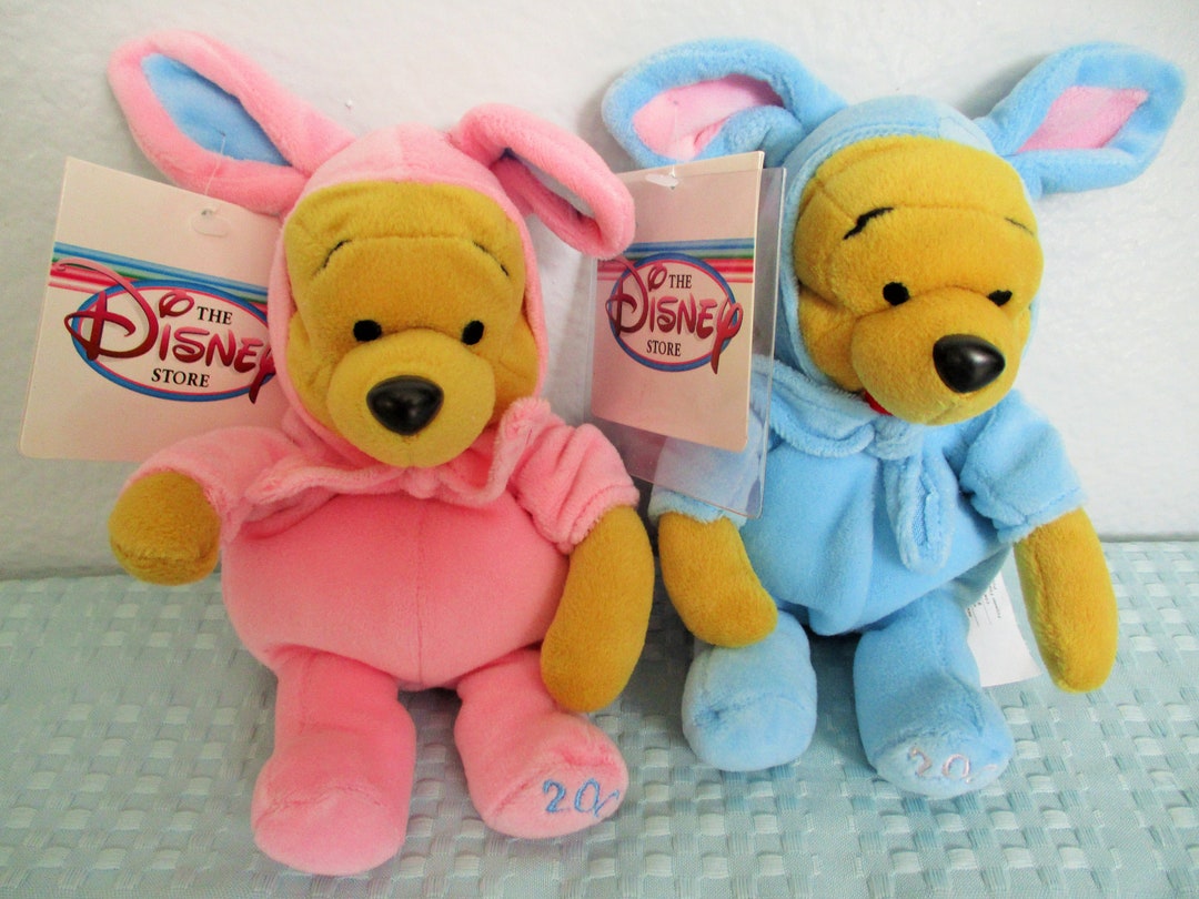 Disney Beanbag Plush Easter Bunny Pooh Vintage 1999 and 2000/pooh in ...