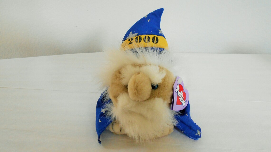 Vintage Puffkins by Swibco Wizard With Hat 2000birthday - Etsy