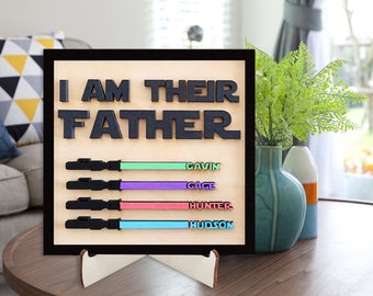 I Am Their Father Sign Personalized Gifts for Dad Custom - Etsy