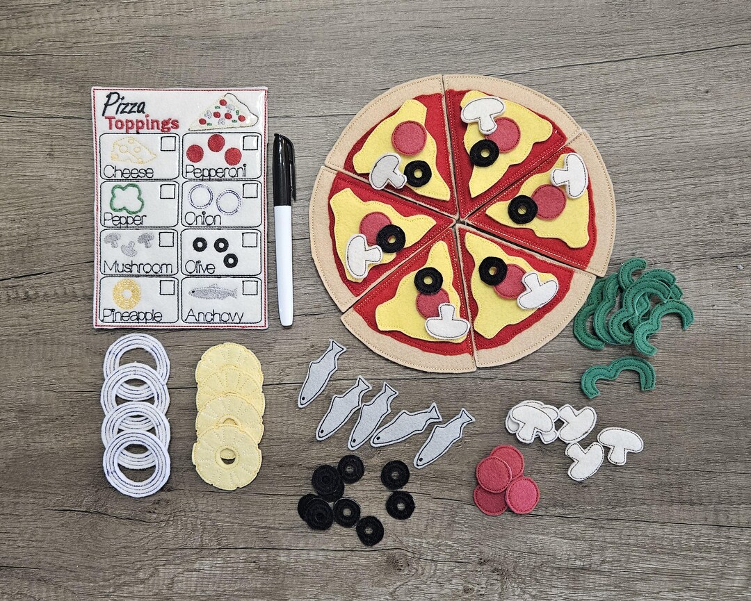 Pizza Set - Pretend Play Pizza Set - Imaginative Play - Dramatic Play ...