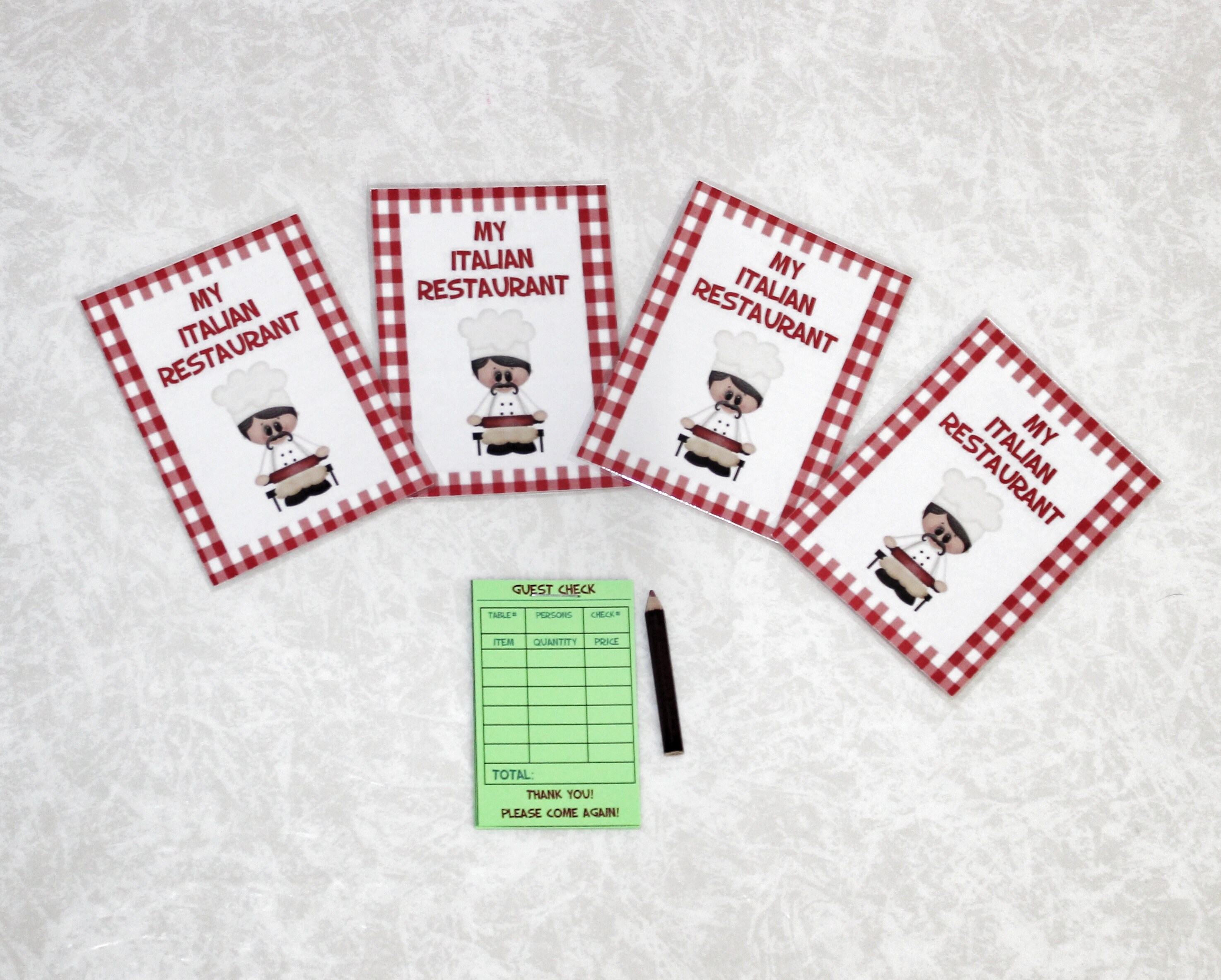 Doll Accessories - 18 Inch Doll - Doll Menu - Menu Set - Pretend Play ...