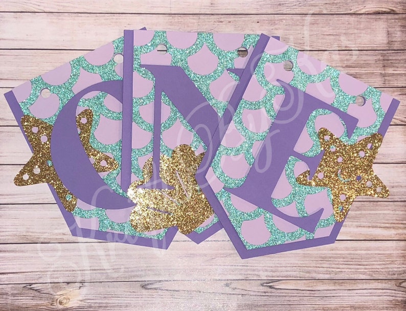 Mermaid One Banner Mermaid Highchair Banner Mermaid One | Etsy