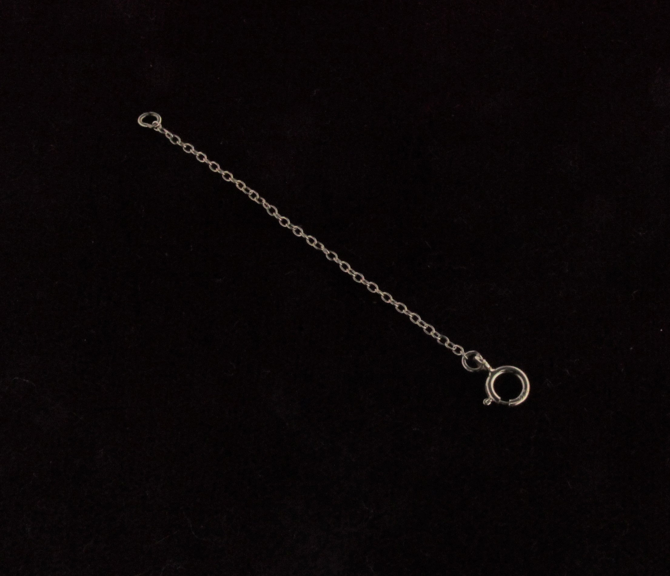 14kt Yellow and White Gold 1mm Chain Extender 2.5 Inches / 2 - Etsy Norway