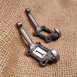 Old School Label Frame Coat Hook With Ceramic Letter or of - Etsy Canada