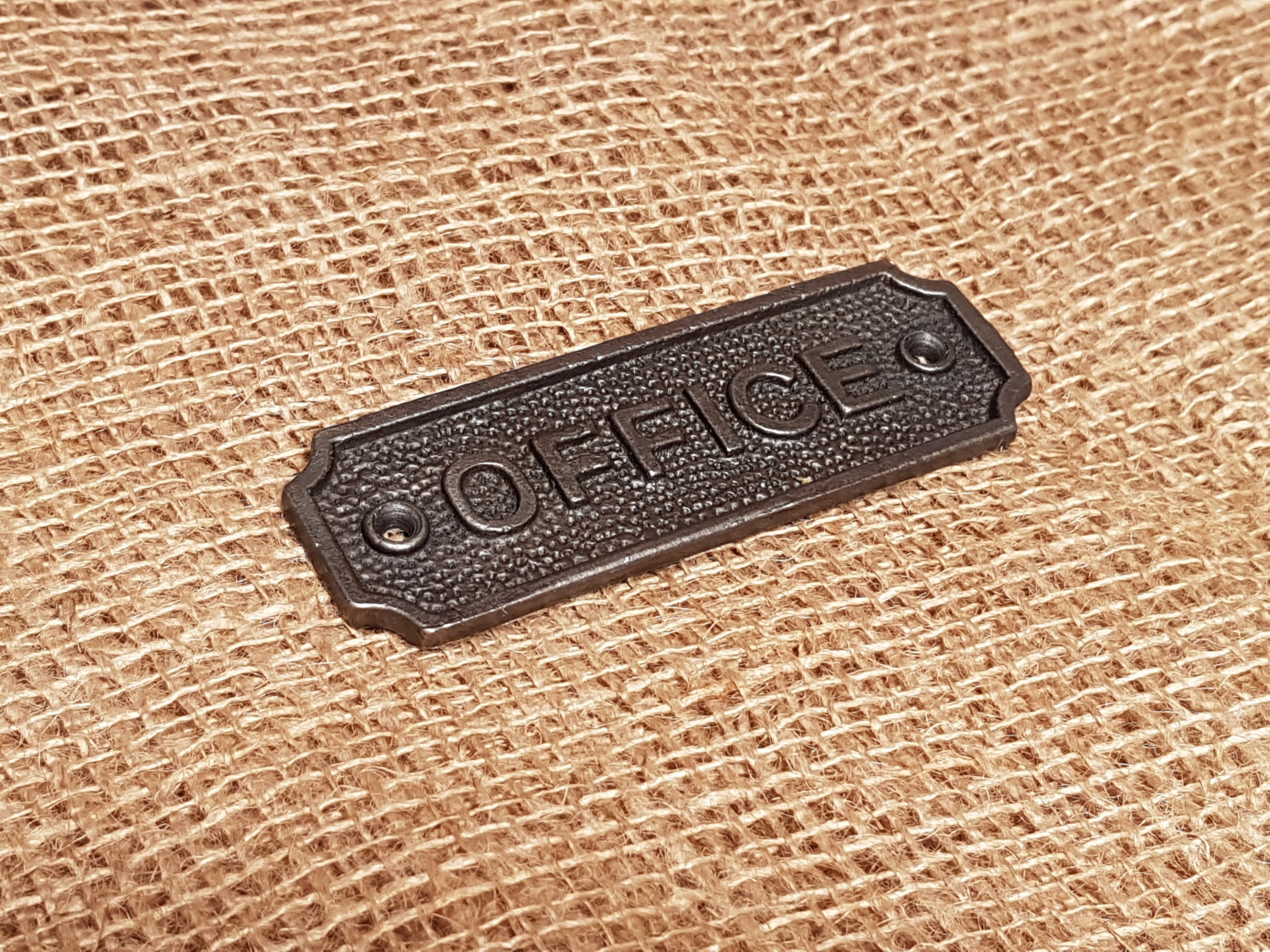 The Office Plaque Vintage Antique Iron | Etsy