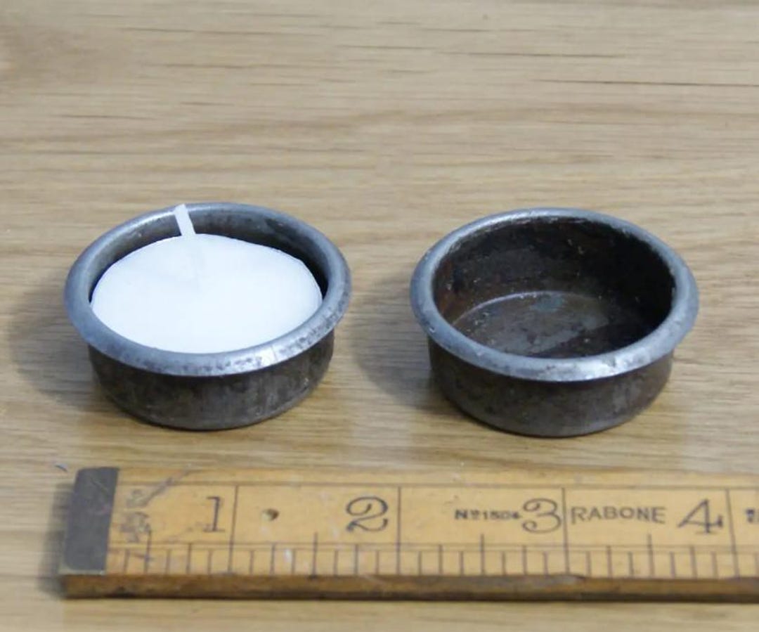 Candle Tea Light Insert PRESSED Steel16mm X 40mm Diameter Rim 46mm - Etsy