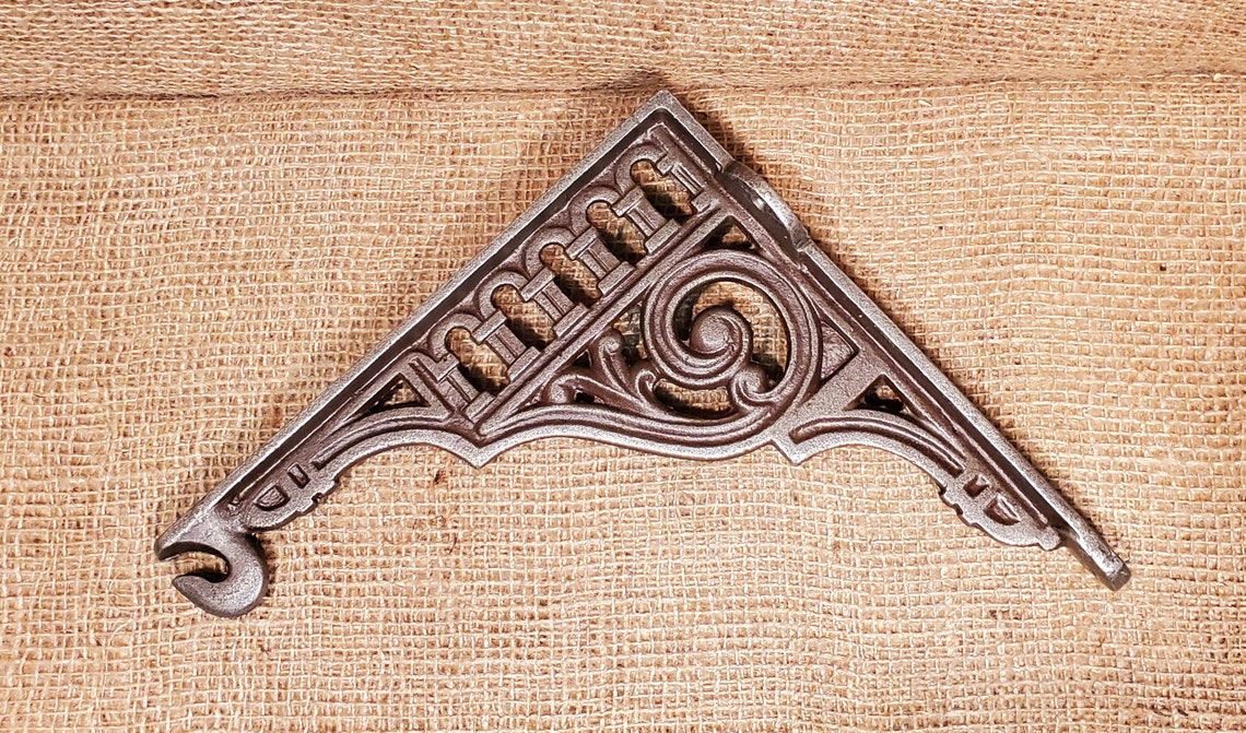 The Roman Style 10 Shelf Bracket With Hook - Etsy
