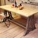 The Eiffel Antique Iron Industrial Desk or Table Base no Top - Etsy Canada