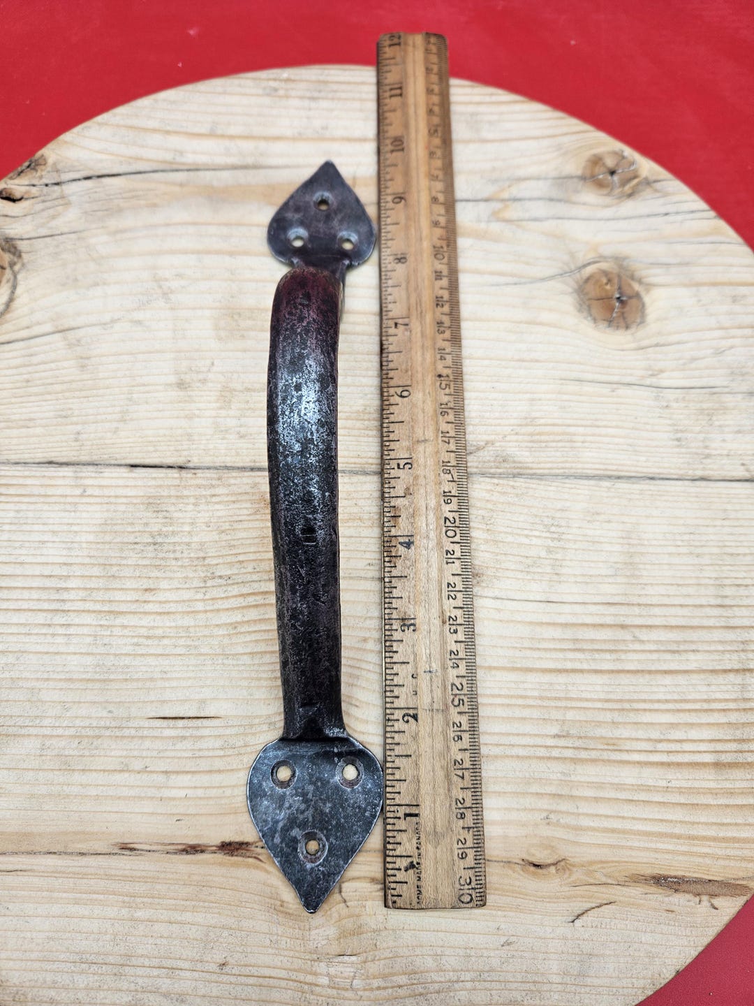 The Marshall - 10" Hand Forged Door Pull Handle - Etsy
