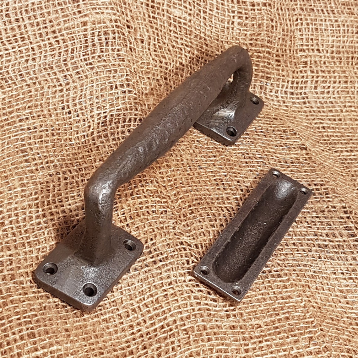 Vintage Heavy Duty Barn Door Handle With Inset Flush Pull - Etsy Canada