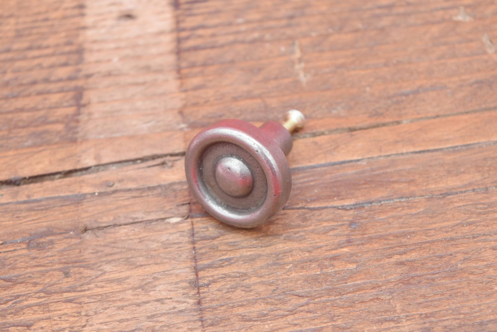 Round Indent - Cast Iron Drawer Knob - Etsy