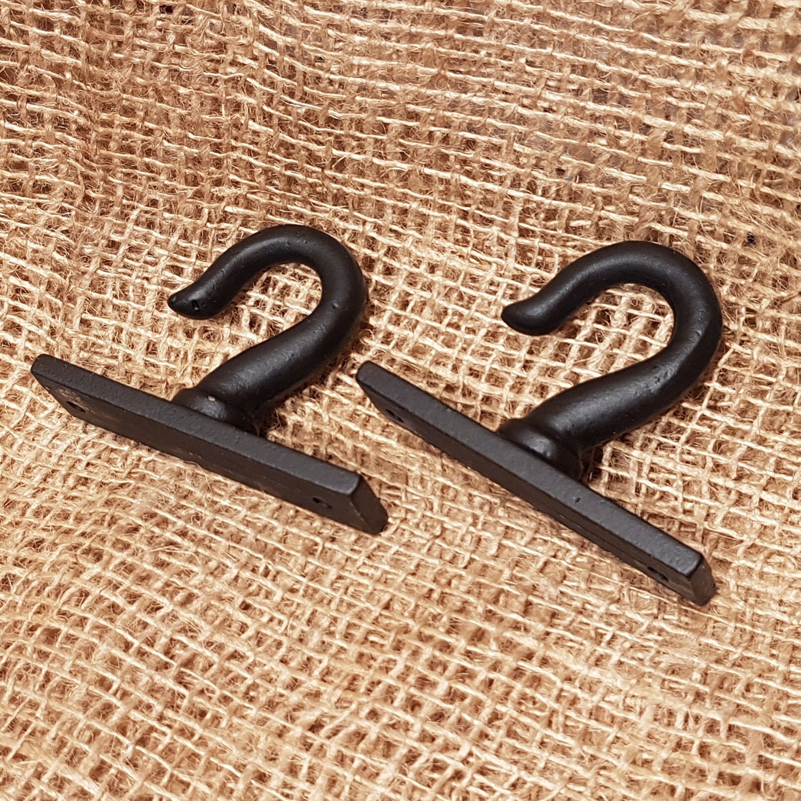 Square Flange Ceiling Hooks 2 X Black Hooks - Etsy