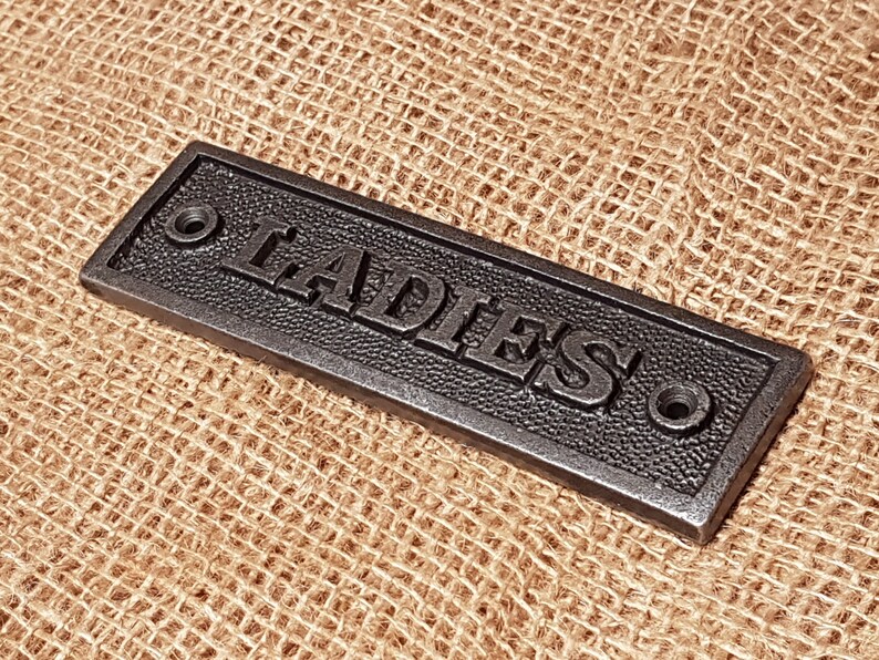 The Ladies Cast Iron Vintage Plaque - Etsy