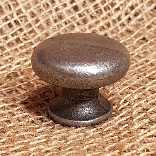 Round Indent Cast Iron Drawer Knob | Etsy