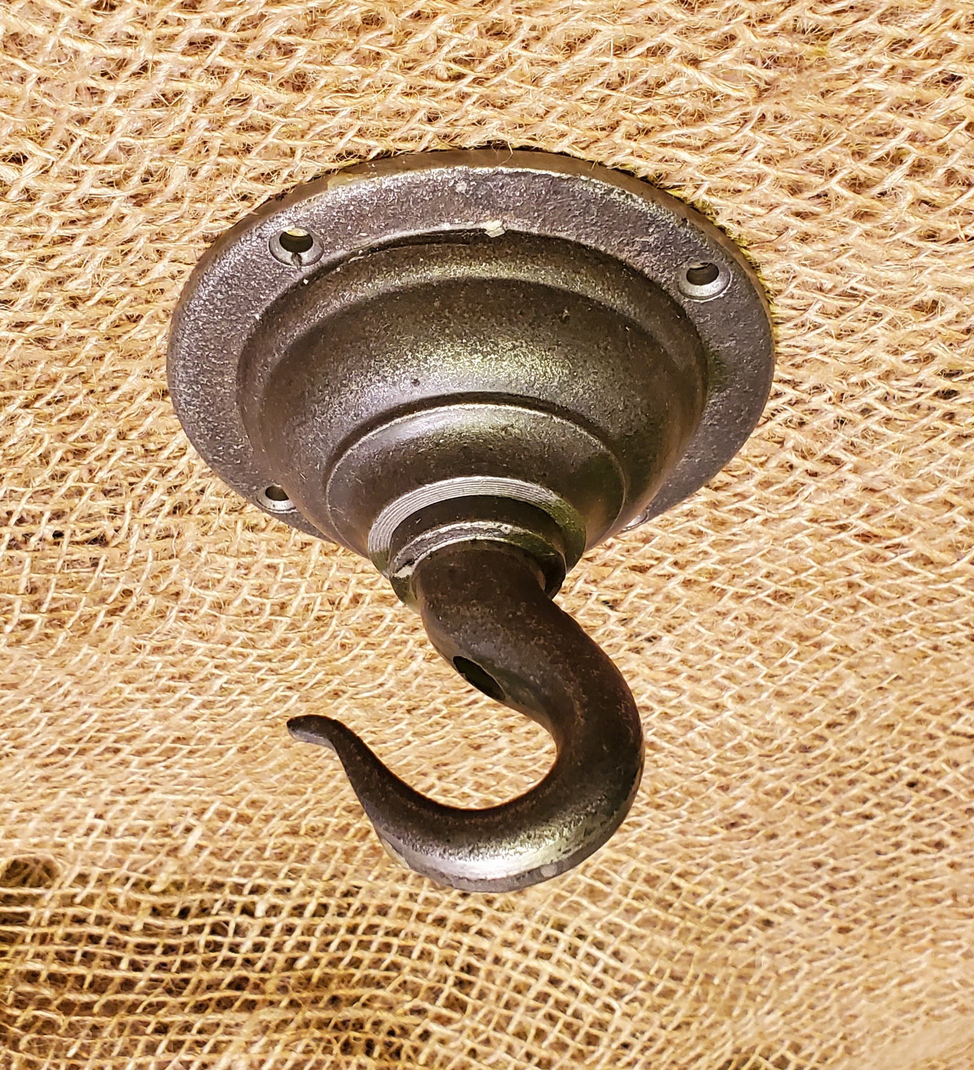 Round Ceiling Flange Hook - Very Heavy Duty - 2 Hook Options - Etsy Canada